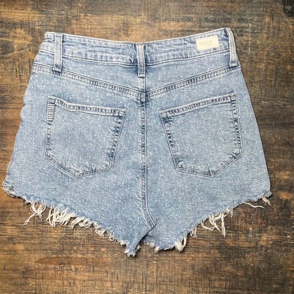 PAIGE | Shorts | Paige Womens Margot Short Raw Hem High Rise Light Acid ...